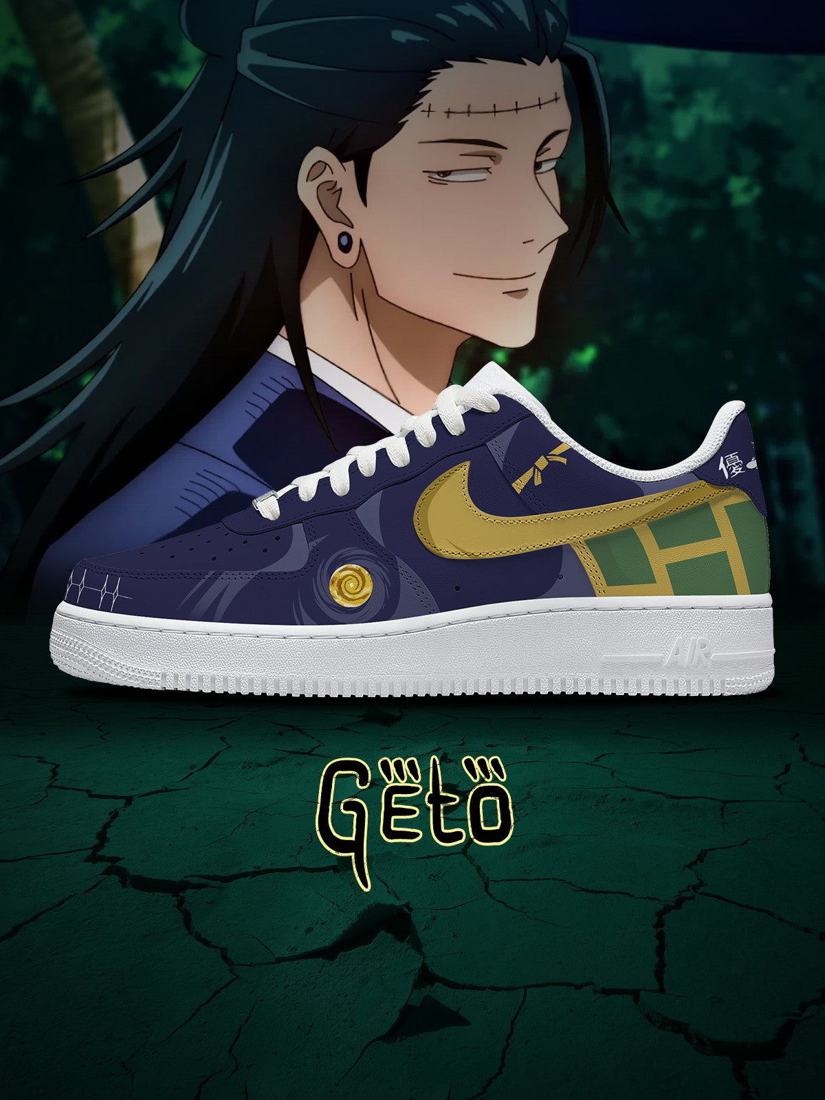 Suguru Geto V.4 Custom Sneakers – MoeKyo | Anime Merch Store
